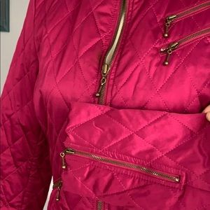 Express | Jackets & Coats | Hot Pink Satin Jacket | Poshmark